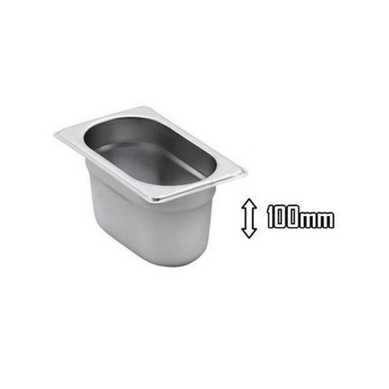 Bac Gastronorme Inox GN 1/9 Prof 100 mm | Restoconcept