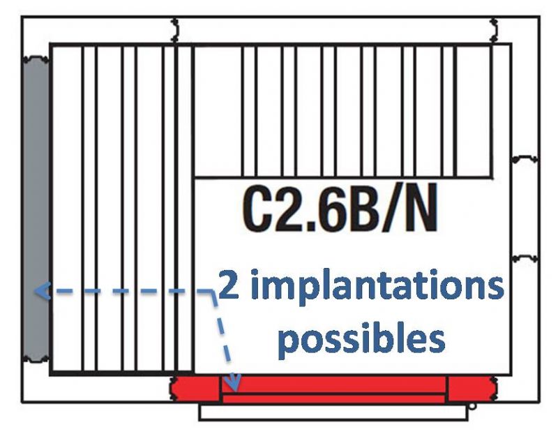 Chambre froide (C2.6B/N) - Restauration professionnelle - C2.6B/N-2 ...