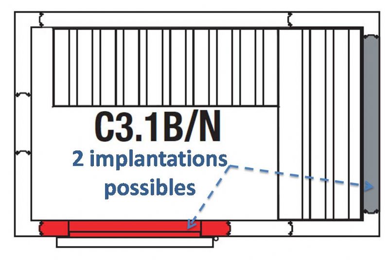 Chambre froide (C3.1B/N)- Chambre froide -5°+5°, chambre froide ...