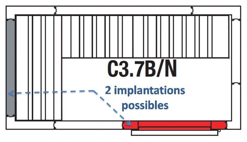 Chambre froide (C3.7B/N)- Chambre froide -18° -22°C, chambre froide ...
