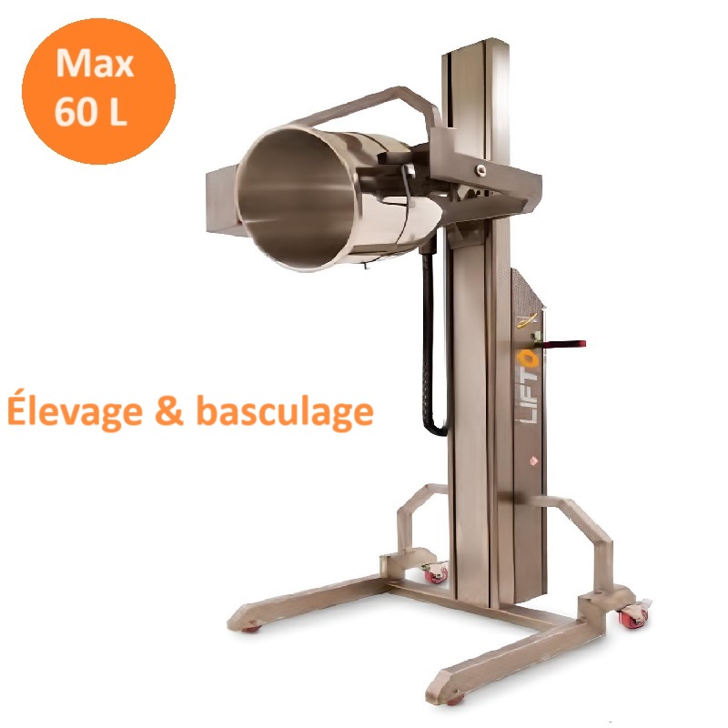 Élévateur Basculeur de cuve MAX 60L - SINMAG - Restauration ...
