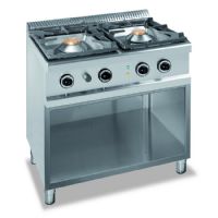 Fourneau 3 feux sur four gaz avec grill(G3SF6G)- fourneau restauration ...