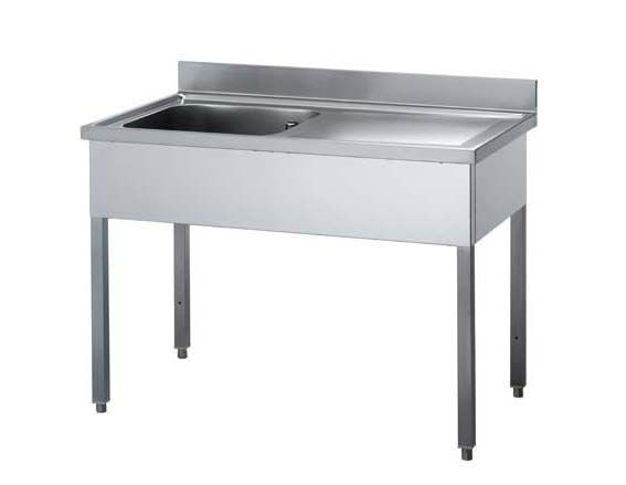 Plonge largeur 1600 - 1 bac à gauche(PL16I1GG)- Plonge inox 1 bac ou plonge inox 2 bacs ...