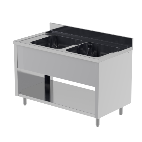 Plonge en inox pour restaurant et cuisine professionnelle