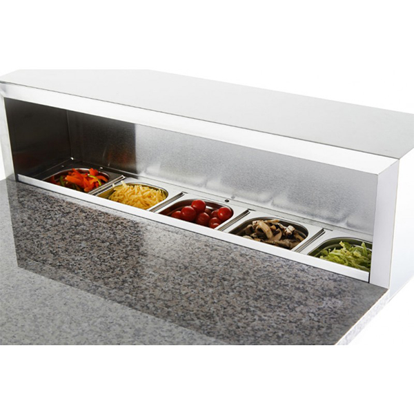 Saladette 2 portes GN1/3 en marbre toit inox - ATOSA - Restauration ...